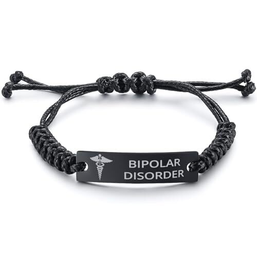 Customized Medical Bracelets,Bipolar Disorder Awareness,SOS Emergency ...