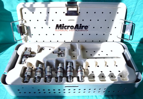 Zimmer MicroAire PowerMaster Pneumatic Set Saw, Drill, 7100 Attachments ...