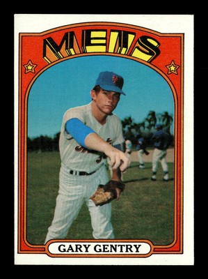 1972 Topps #105 Gary Gentry New York Mets EX-MT Baseball Card *B791 | eBay