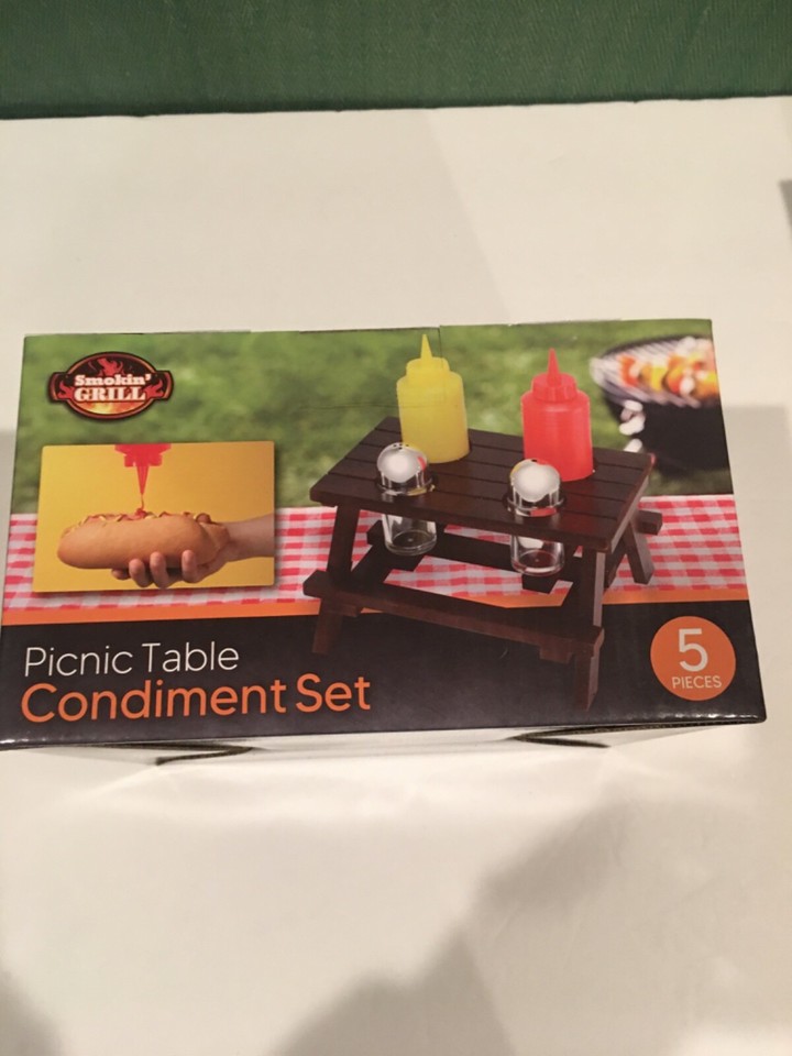 Picnic table condiment set | eBay