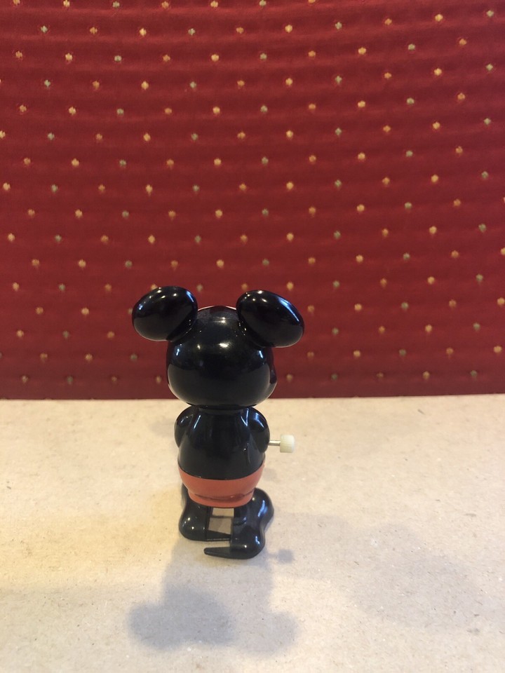 Vintage Mickey Mouse Wind Up Toy Walking 1977 Disney Productions Tomy ...
