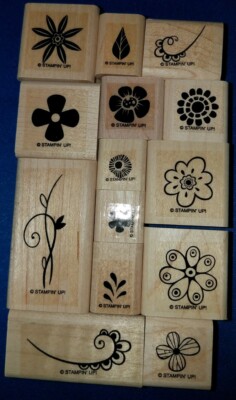 Stampin’ Up! Itty Bitty Buds Stamp Set Of 14 New | eBay
