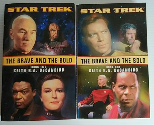 TOS Star Trek Brave & The Bold, 2 pb bk set, Keith DeCandido, TOS ...