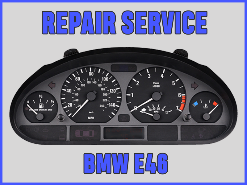 BMW E46 325 328 330 M3 2001-2006 Speedometer Cluster REPAIR SERVICE ...