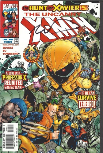 UNCANNY X-MEN #364 Signed Tim Townsend Marvel 1999 Hunt for Xavier Key ...