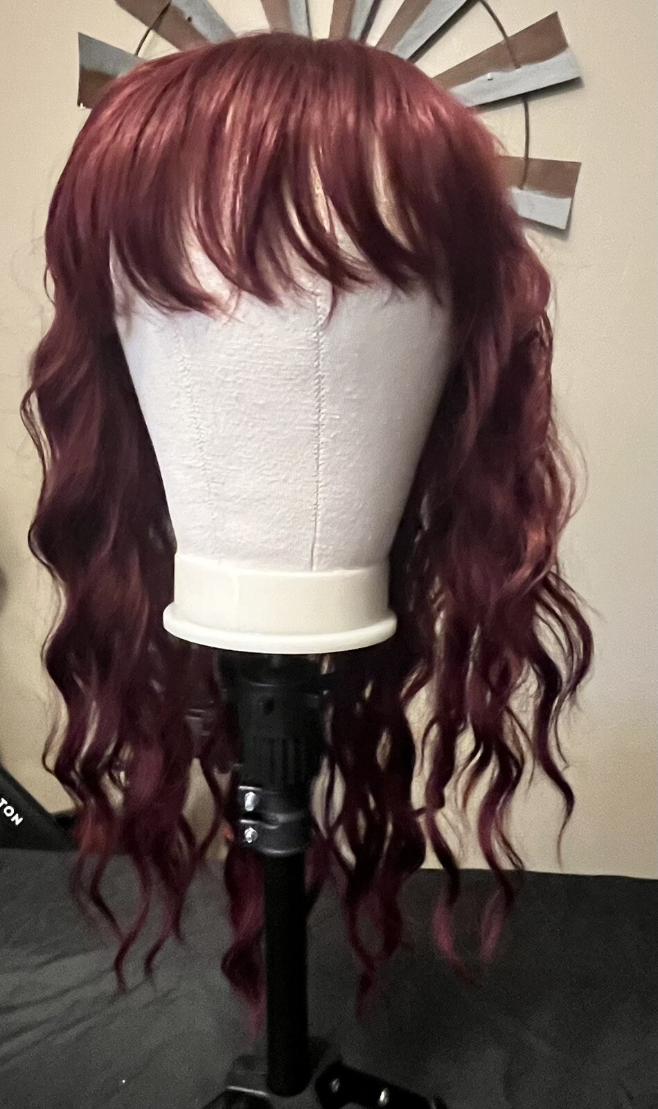 Nels Wigs “Presley” In Maroon | eBay