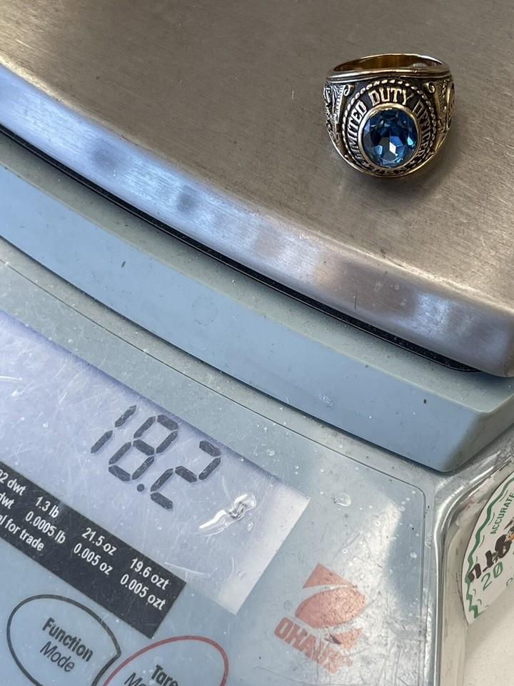 10K Solid Gold US Navy Limited Duty Officer Ring ...