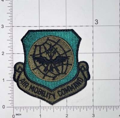 USAF OD Subdued Air Mobility Command Patch Iron-On Used A1258 | eBay