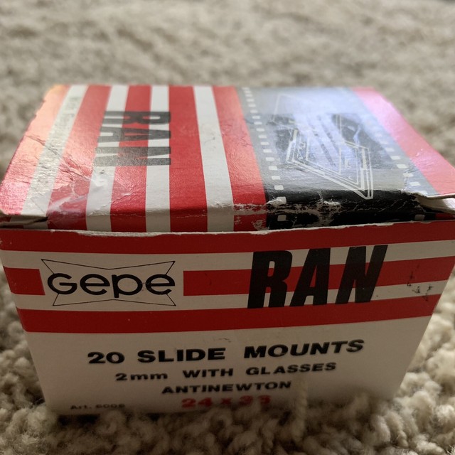 Gepe Slide Mounts 2mm 24x36 100 Slides 6 Boxes of 20 Old Stock for sale ...
