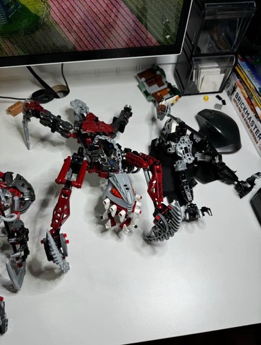2006 Lego Bionicle Titans 8764 Vezon & Fenrakk Complete Set With ...