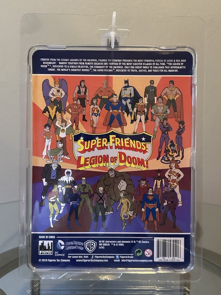DC Comics Super Friends Cheetah Figures Toy Co MEGO Style Figure RARE ...