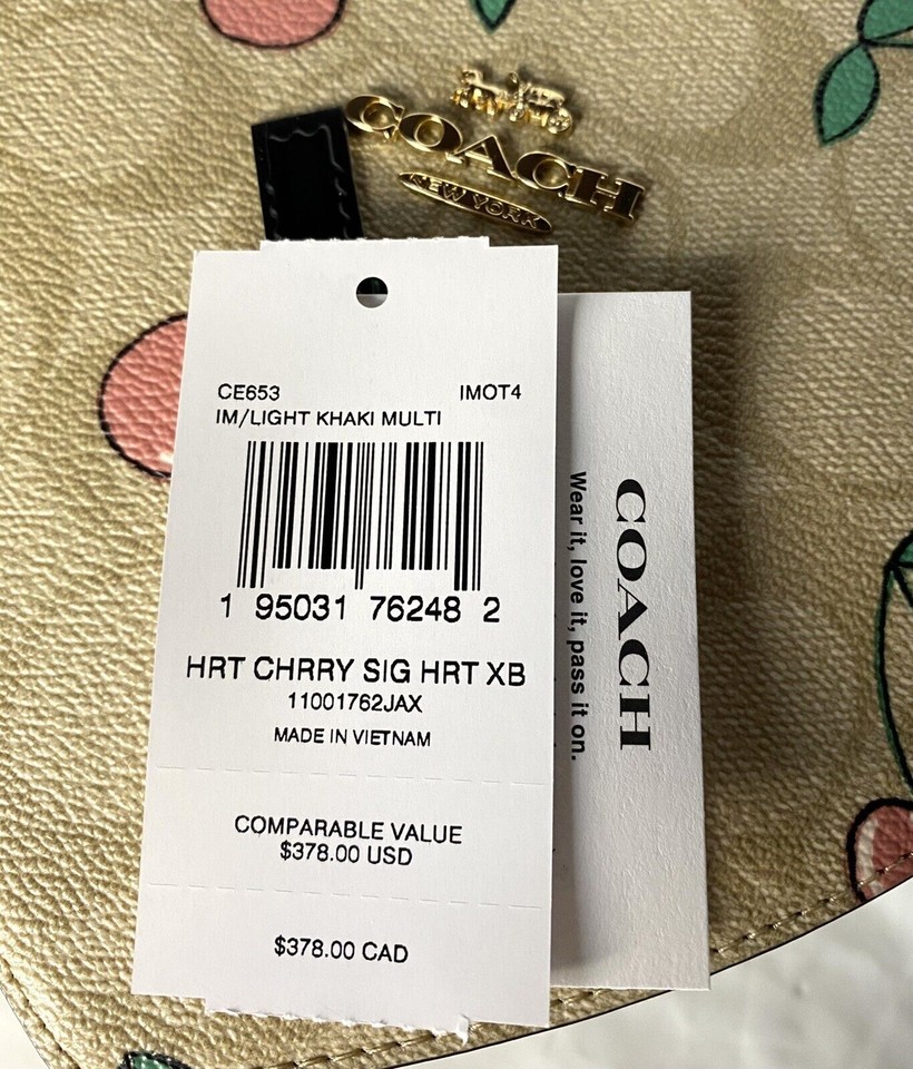 NWT Coach Heart Women's Crossbody Bag C6952/CE652/CP020/CP021 | eBay