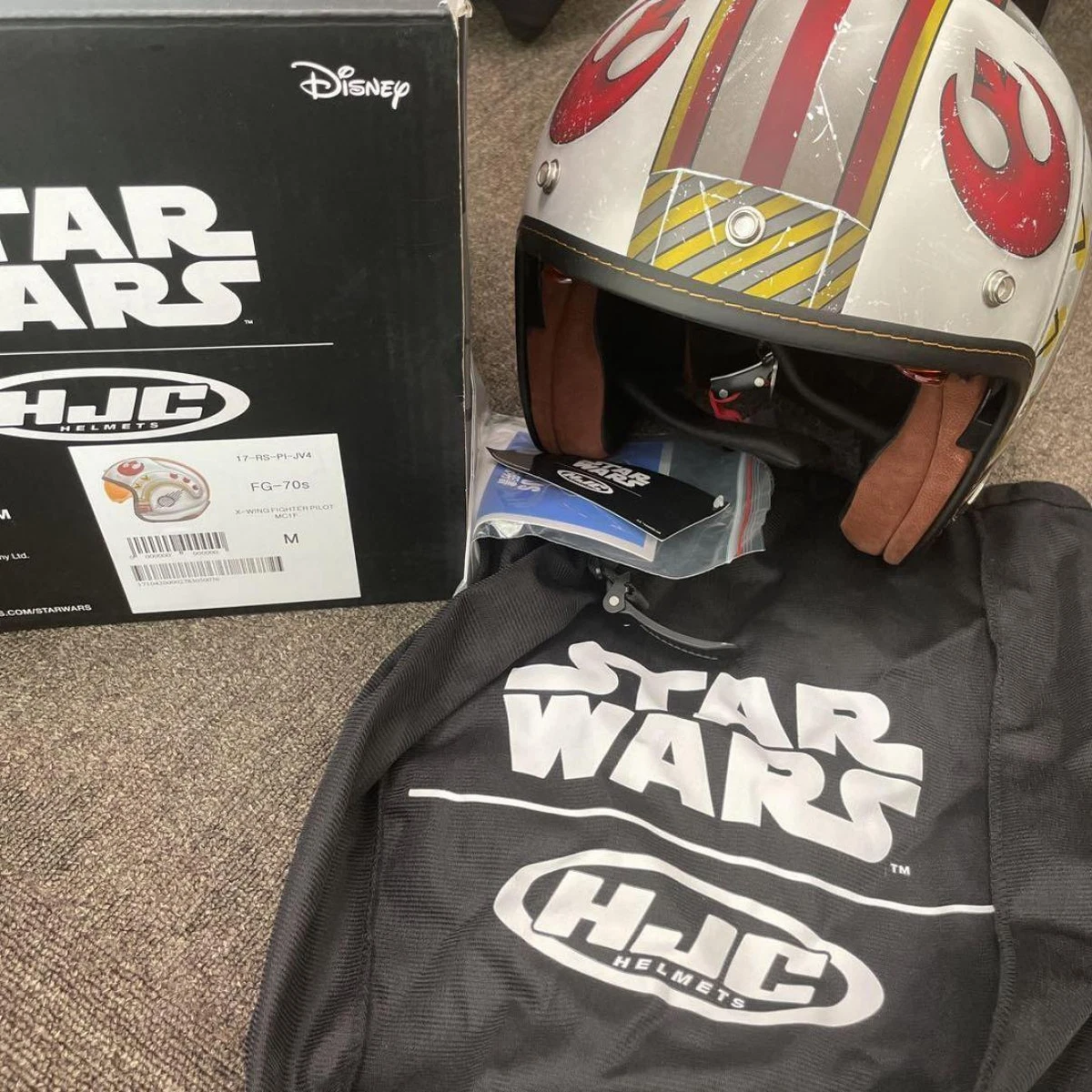 Fighter Pilot Motorcycle Helmet Full Face