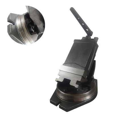 5 Inch Tilting and Swiveling Milling Bench Vice 0-90 Degrees Flat Vice ...