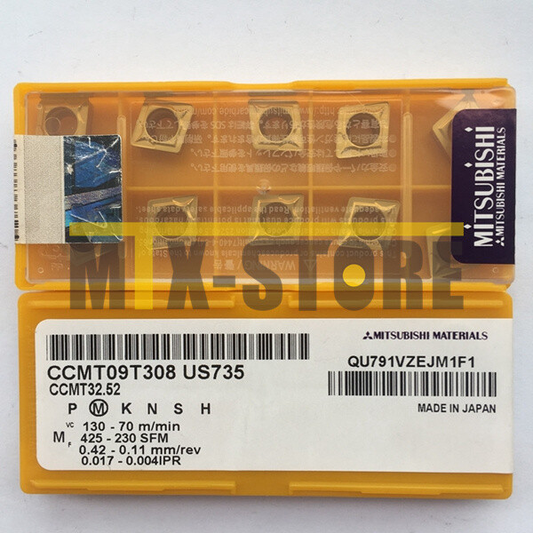 10pcs/box New CCMT09T308 US735 CCMT32.52 Carbide Insert Mitsubishi | eBay