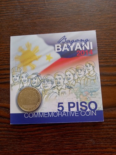 Philippines 5 Pesos Bagang Bayani 2014 Commemorative Coin KM#286 | eBay