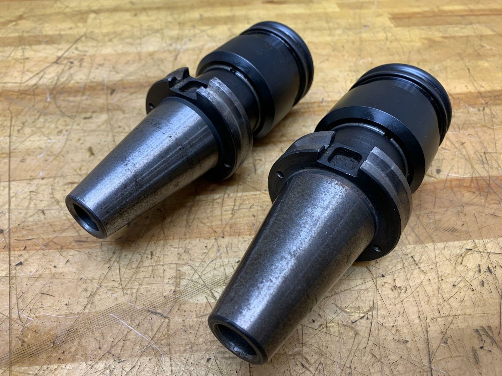 (2) PARLEC Balanced CAT 40 Taper Shank Rigid Tapping Adapters C40B ...