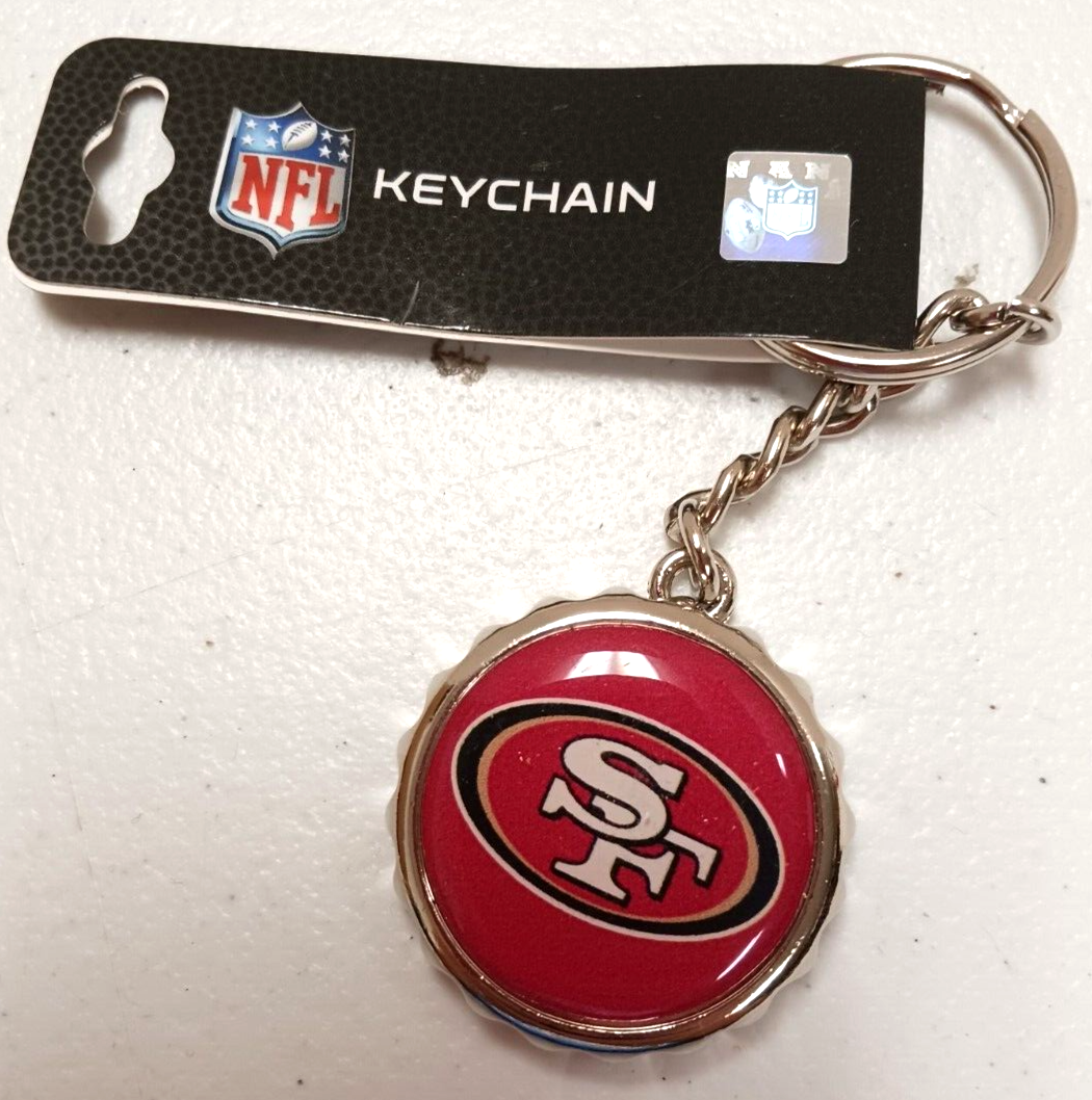 San Francisco 49ers NFL Football Bottle Cap Opener Key Ring NEW | eBay