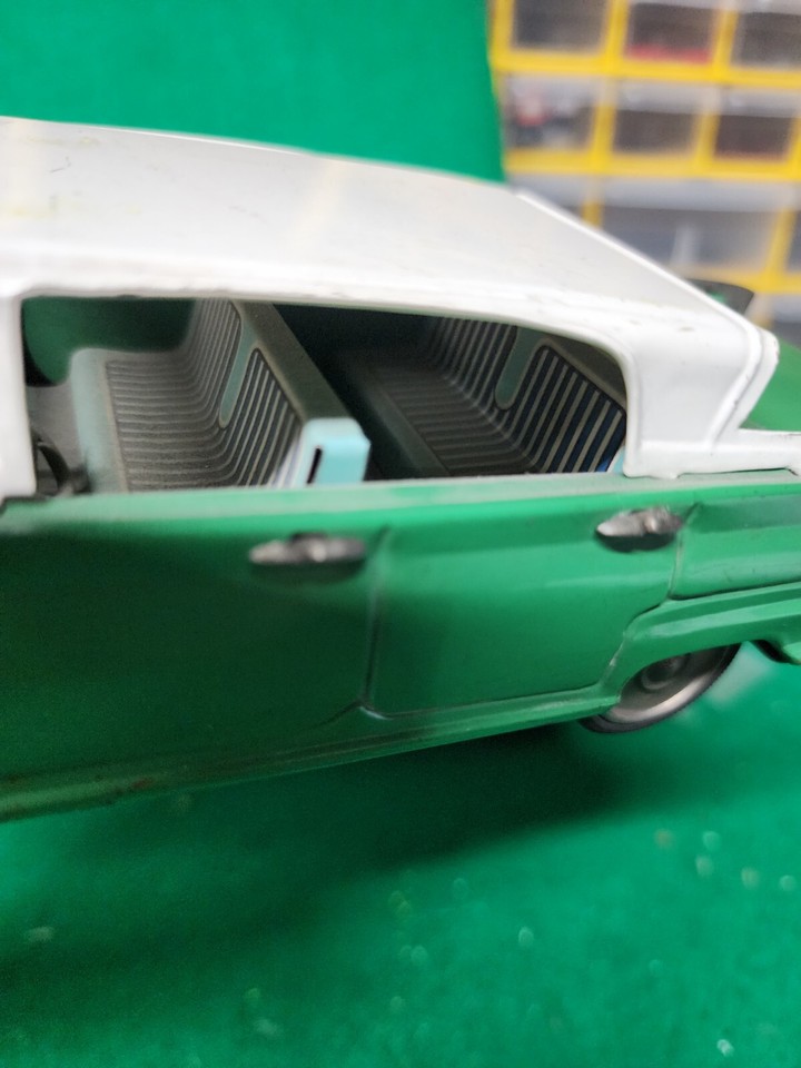 Vintage Bandai 1958 Lincoln Continental Mark lll Tin Friction Car Red ...