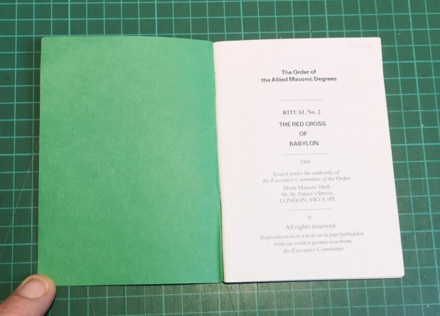 Allied Masonic Degrees - Ritual No 2 - The | Grelly UK