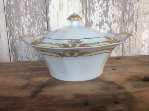 Rare Mepoco Ware Made In Czechoslovakia Lid Soup Bowl ? Ornate Pattern ...