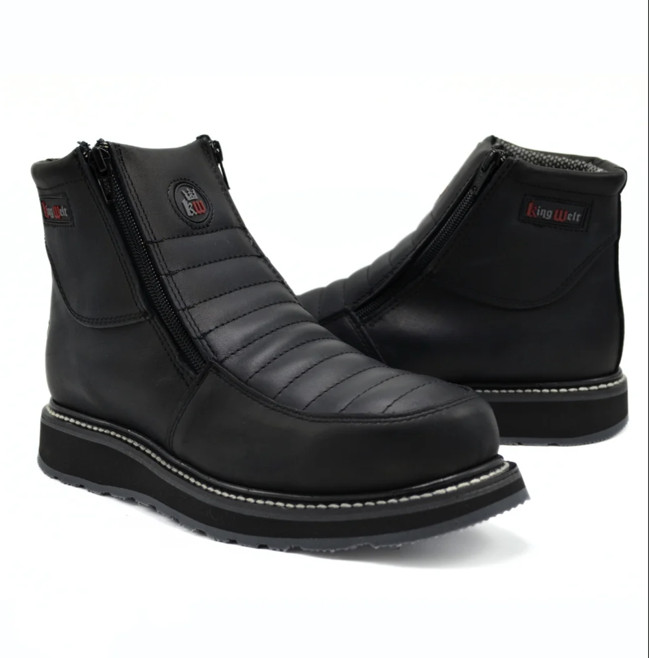 KING WELT ULTRA FLEX 6" ZIPPER DUAL DENSITY WORK BOOTS | eBay