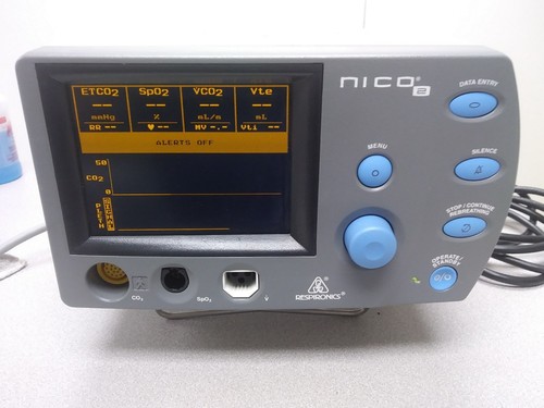 RESPIRONICS NICO 2 MODEL 7600 WITH POWER CABLE, MEDICAL MONITOR | eBay