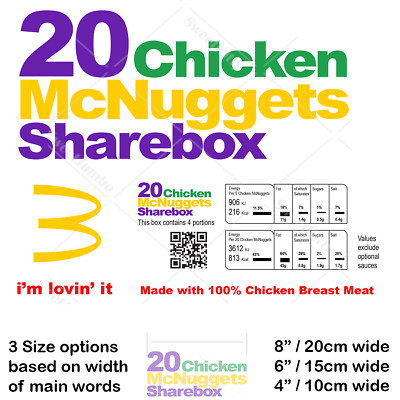 McDonalds Chicken McNuggets Cake Topper Print Edible Decoration Icing ...
