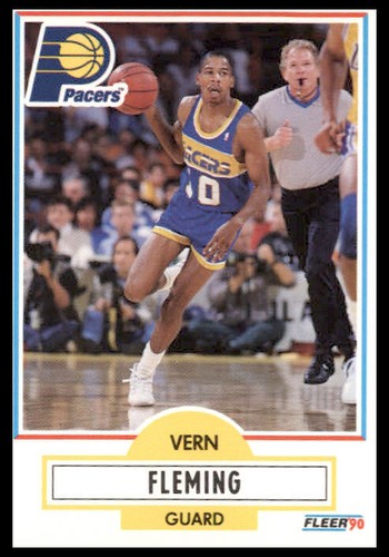 1990 Fleer #76 Vern Fleming Indiana Pacers Basketball Card | eBay