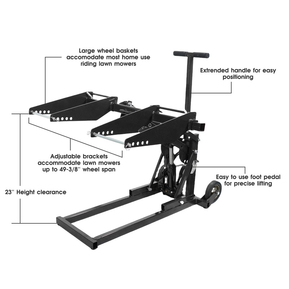 550lbs Steel Lawn Mower Lift Riding Lawn Mower Lift Jack for Lawn ...