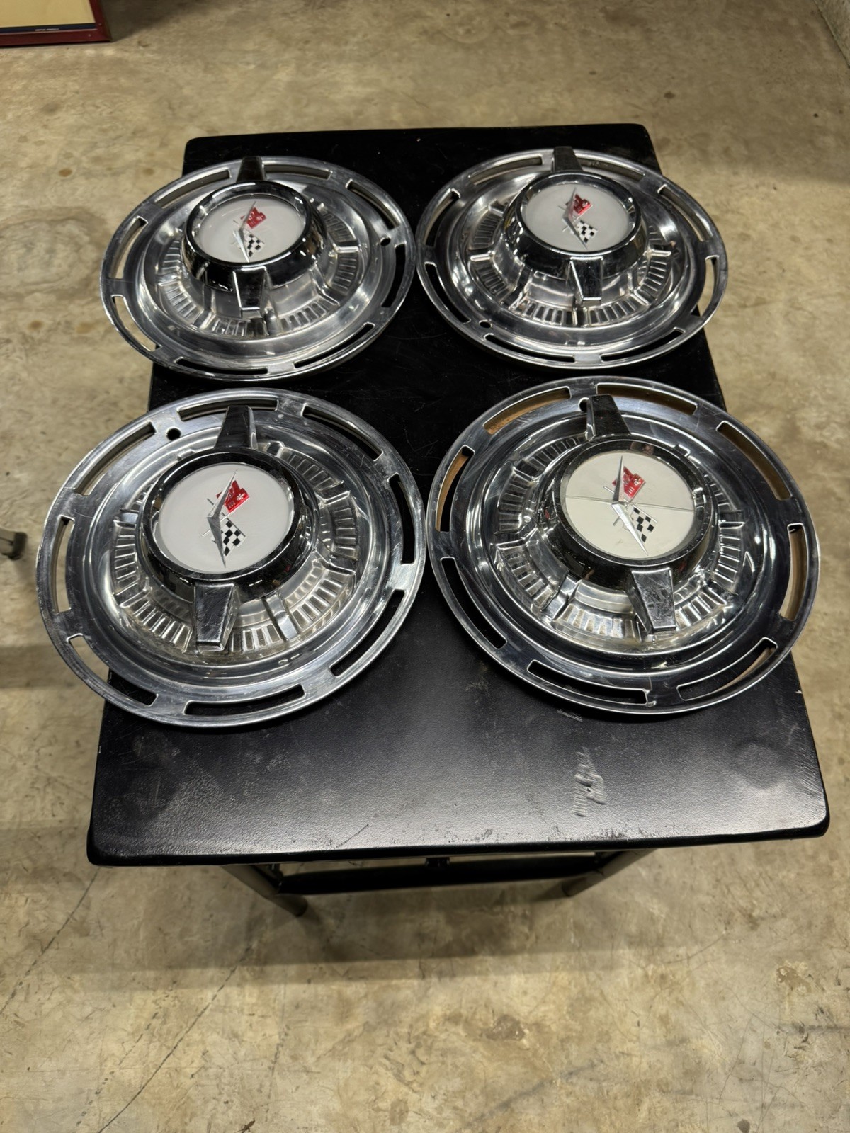 1959 Chevy Impala Spinner Hubcaps Nomad 14” Set of 4 accessories | eBay