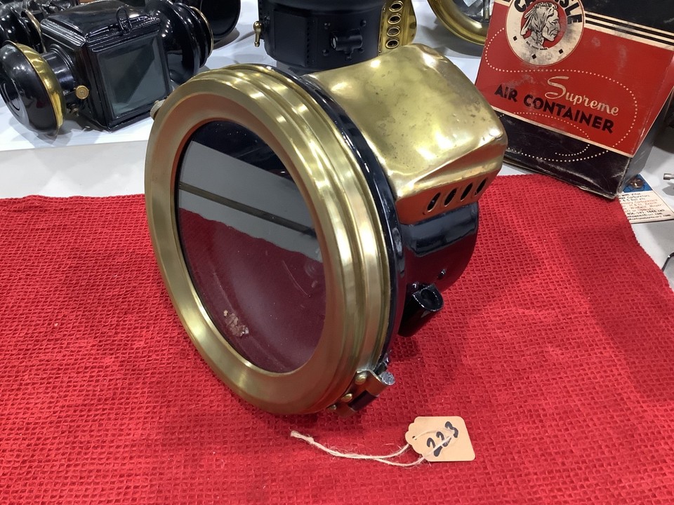 Ford Model T Victor Lamp Co. Model 2 Brass Headlight Carbide Acetylene ...