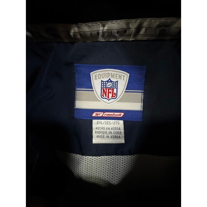 NFL Players Inc. Reebok Pullover Windbreaker Jacket Blue Mens 2XL Side ...