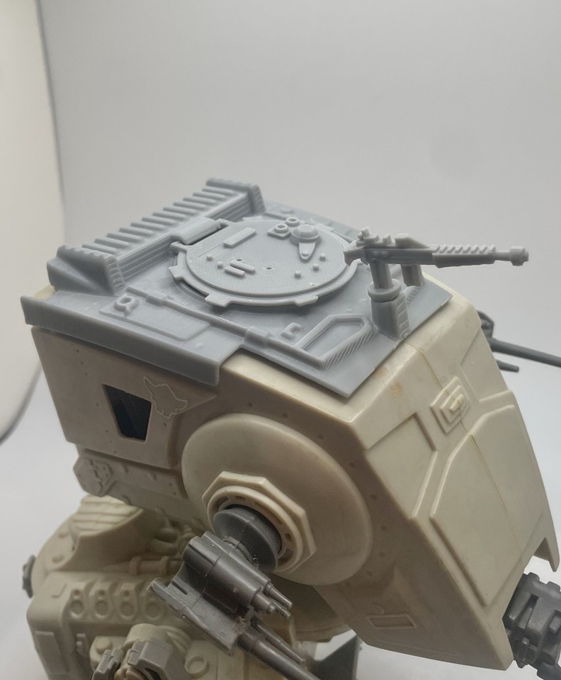 Vintage Star Wars Kenner AT-ST Scout Walker Canopy Hatch & Gun Repro ...