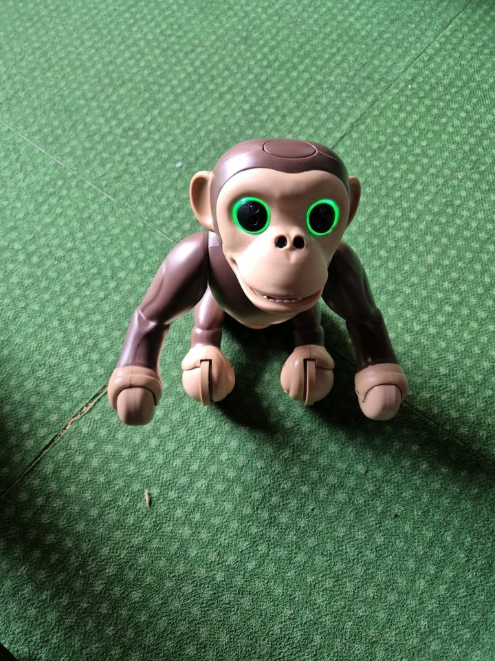 Zoomer Chimp Spin Master Robotic Monkey Voice Command Creative Play, 5 ...
