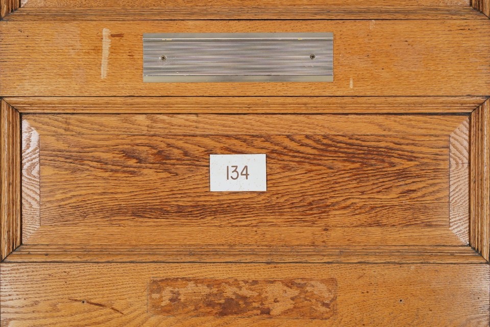 Antique 7 Panel Chestnut Entry Door 82.875 x 35.75 in. | eBay