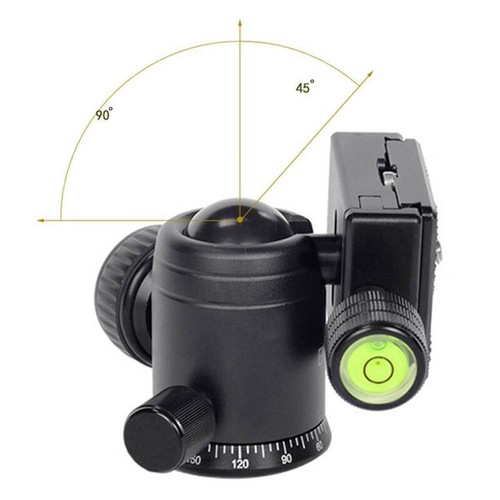Camera Ball Head Video DSLR Tripod Head Mount 360° Rotating Panoramic ...