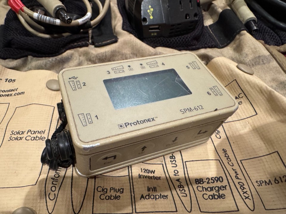 Squad Power Manager US Army Infantry Solar Roll Kit w/ PROTONEX SPM-612 ...