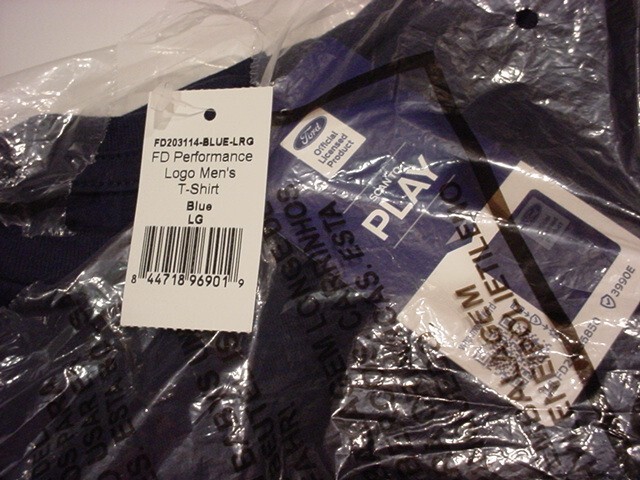 MIOP official Ford PERFORMANCE merch Men's LOGO T-SHIRT BLUE LARGE | eBay