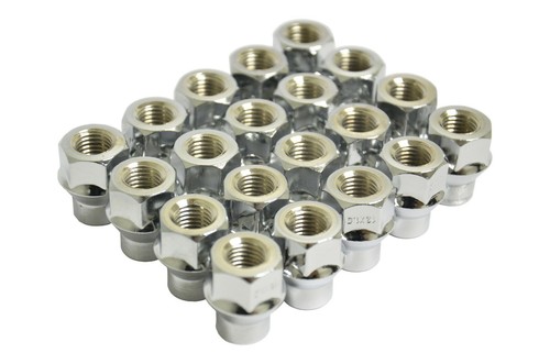 24PC TUNDRA TACOMA EXTENDED THREAD ET CHROME BULGE ACORN OPEN END LUG ...
