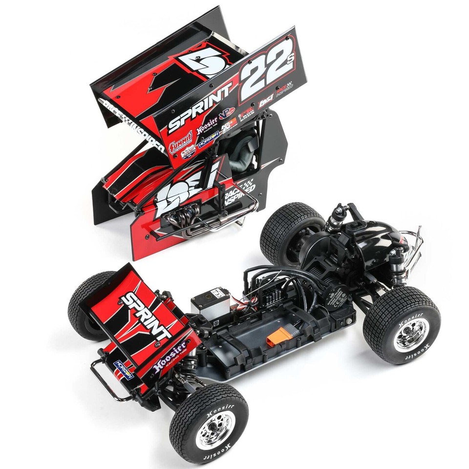 LOSI LOS-2359 1/10 22S Brushless Radio Control Sprint Car 2WD RTR Red ...