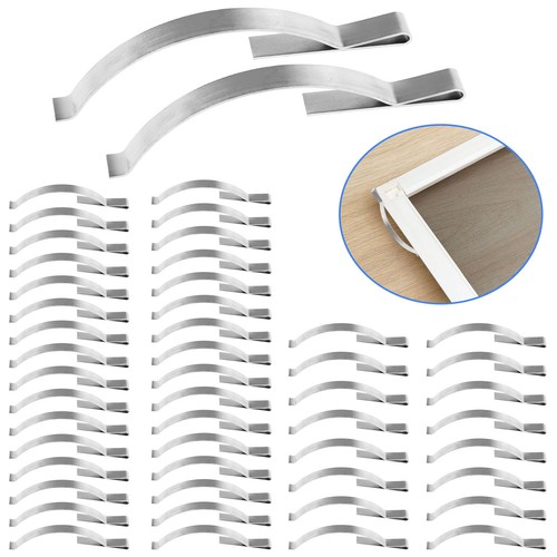 60Pcs Window Screen Spring Clip Set Stainless Steel Flat Window Spring ...