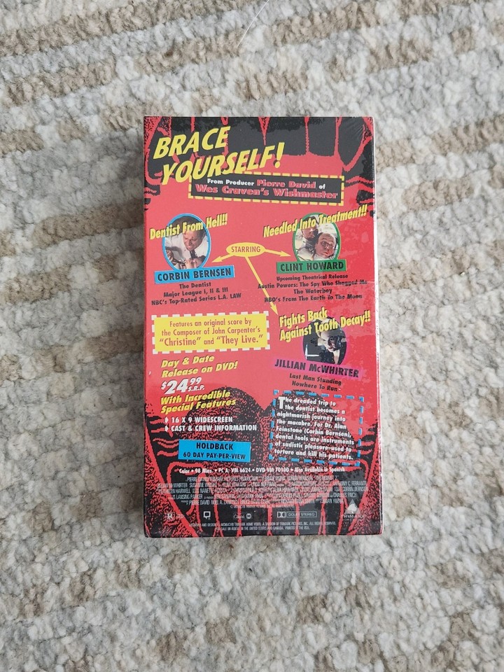 TRIMARK HOME VIDEO THE DENTIST 2 BRACE YOURSELF VHS ( NEW SEALED ) | eBay