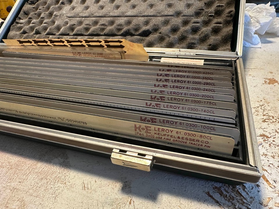 Vintage Leroy II Lettering Set by Keuffel & Esser Co. Drafting near ...