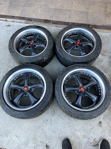 WORK VS-KF Wheels 17 inch 8/9 +35/+45 5x114.3 set of 4 Used | eBay