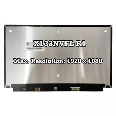 X133NVFL R1 Laptop LCD Screen Non-Touch FHD 1920x1080 30Pin 60Hz New ...