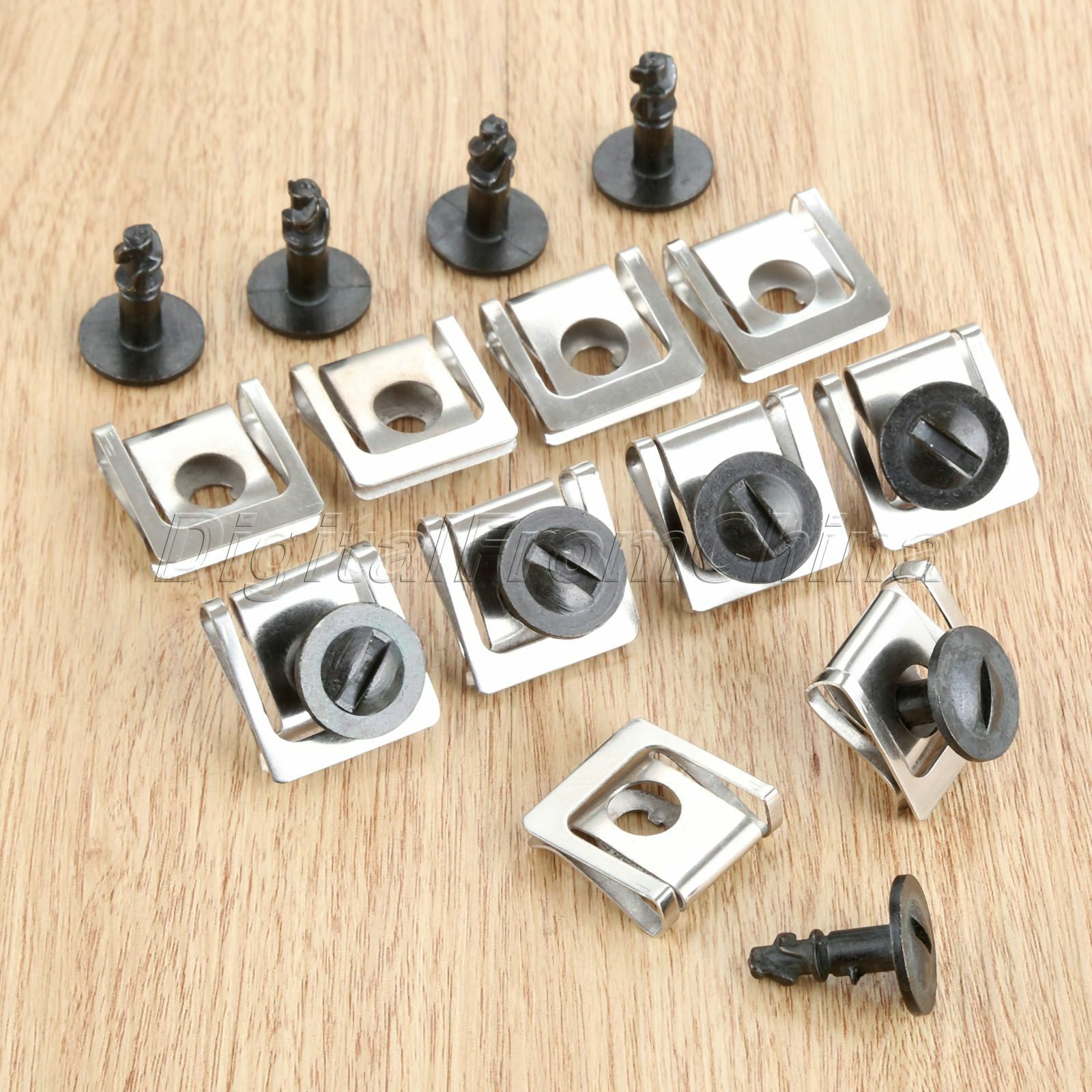 10Pcs/Set Under Engine Cover Screw Undertray Retainers Clips for Passat ...