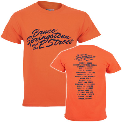 Official Bruce Springsteen T Shirt Tour 2024 The E Street New Orange S ...