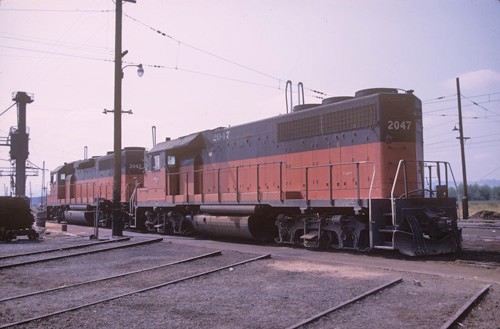 Milwaukee Road 2047 __ORIGINAL TRAIN SLIDE | eBay