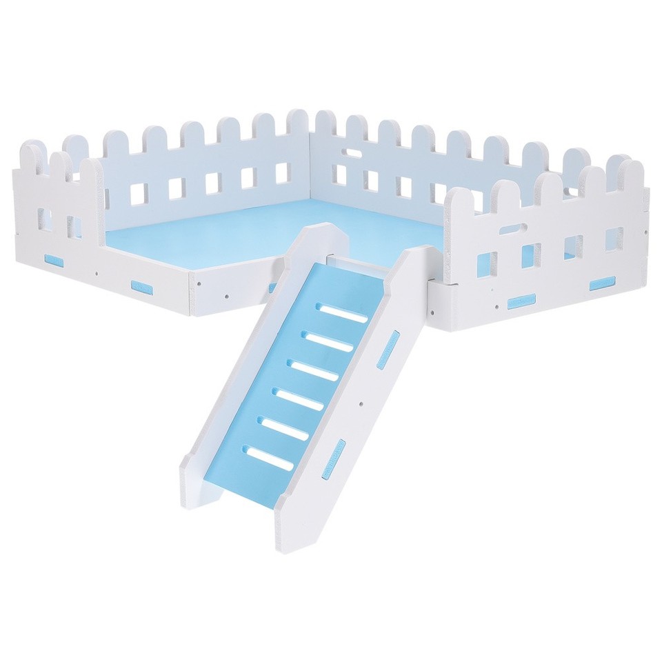 Small Pet Cage Accessories Squirrel Ladder and Platform Playing Toy ...